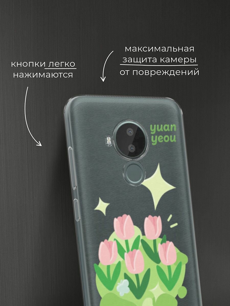Чехол на Nokia C30 / Нокия C30 с принтом "Protect nature" — фото 1