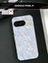 Чехол на Google Pixel 9 / Гугл Пиксель 9 с принтом "Сиреневый мрамор"