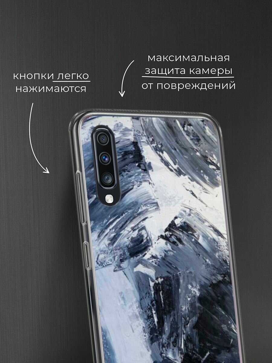 Чехол на Samsung Galaxy A70 / Самсунг Галакси А70 с принтом "Абстракция живопись" — фото 1