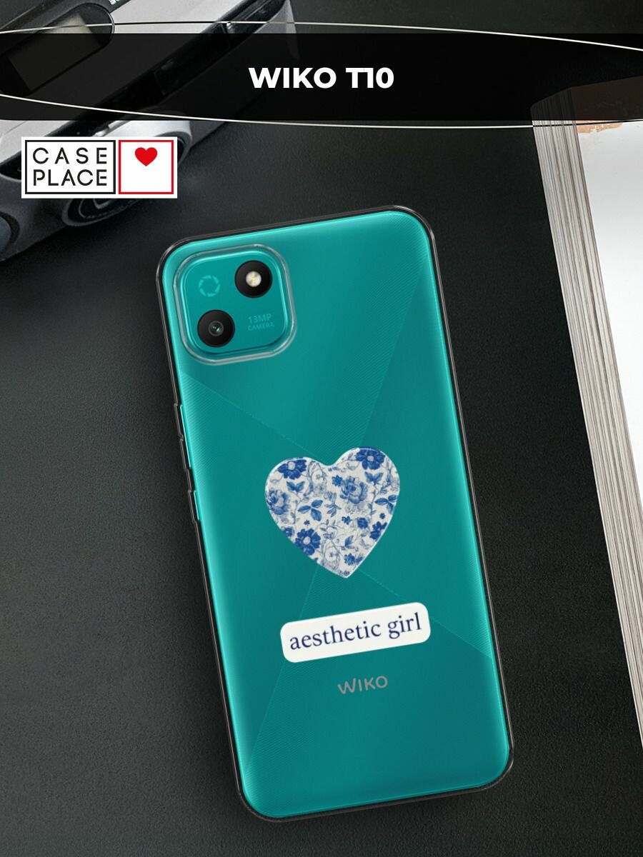 Чехол на Wiko T10 / Вико Т10 с принтом "Aesthetic girl"