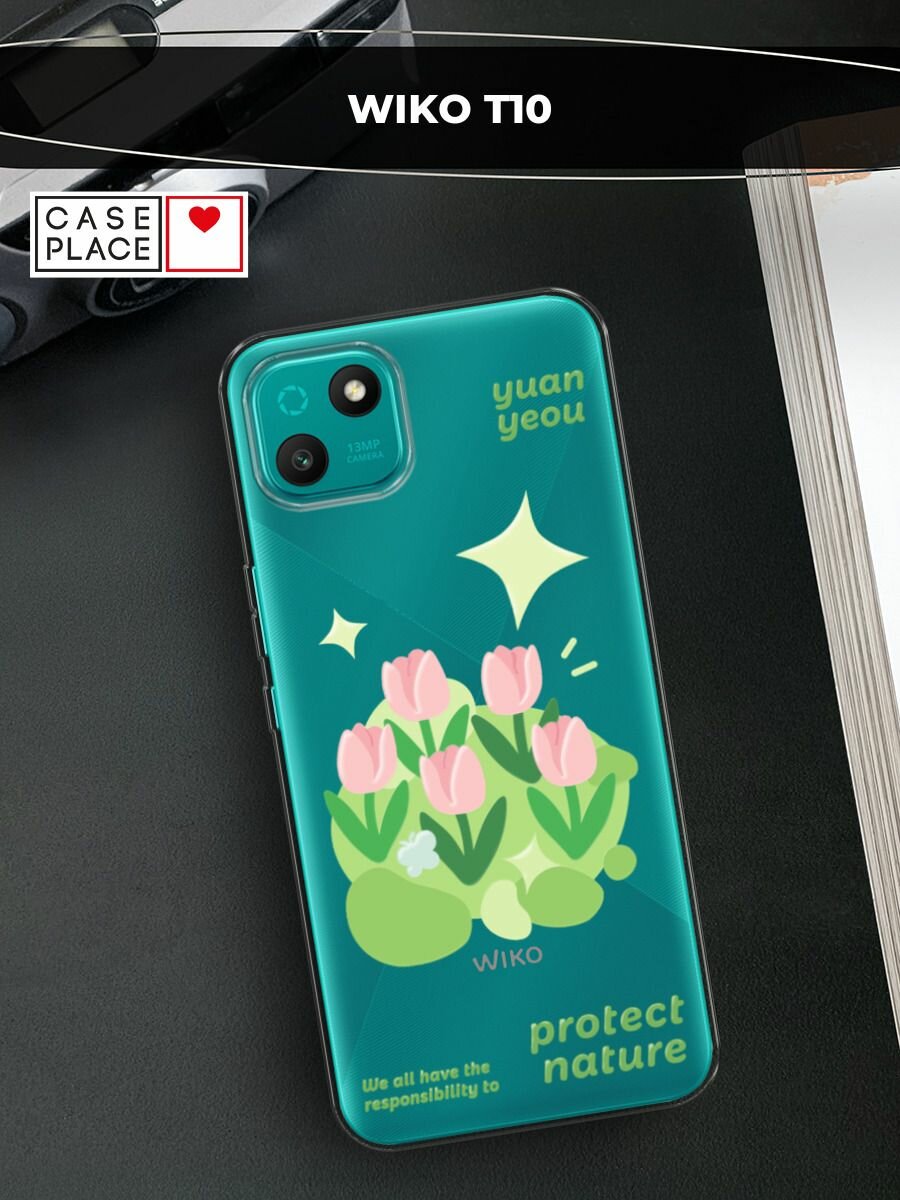 Чехол на Wiko T10 / Вико Т10 с принтом "Protect nature"