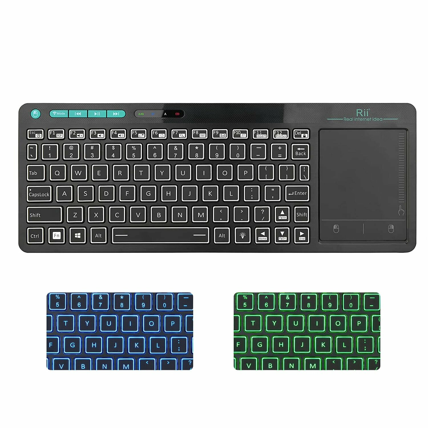 Rii K18+/RT518 HE English 2.4GHZ 3-LED