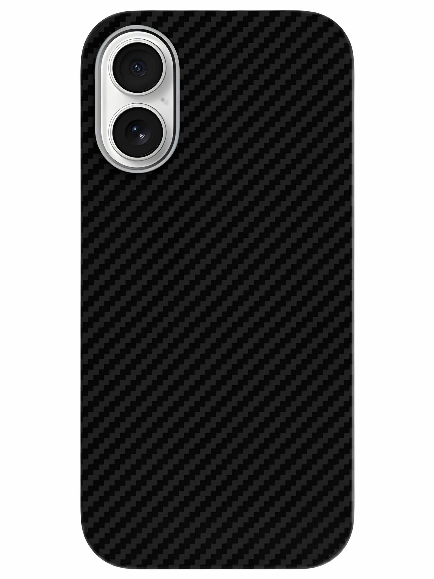 Чехол на iPhone 17, кевлар (арамид) сверхпрочный, черный