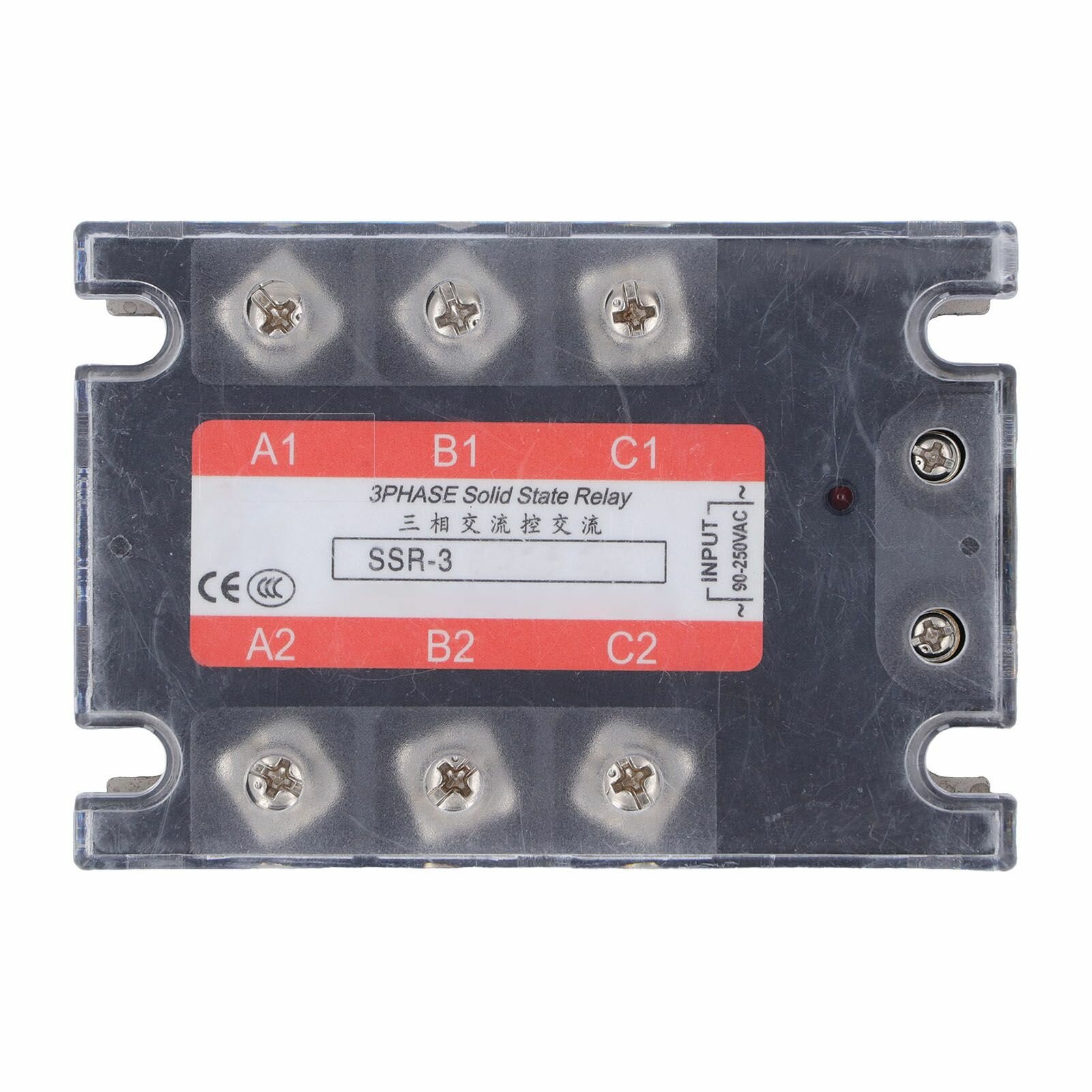 3-фазное твердотельное реле 10A светодиодный индикатор огнестойкое реле переменного тока в переменный ток для станка с ЧПУ 480 В