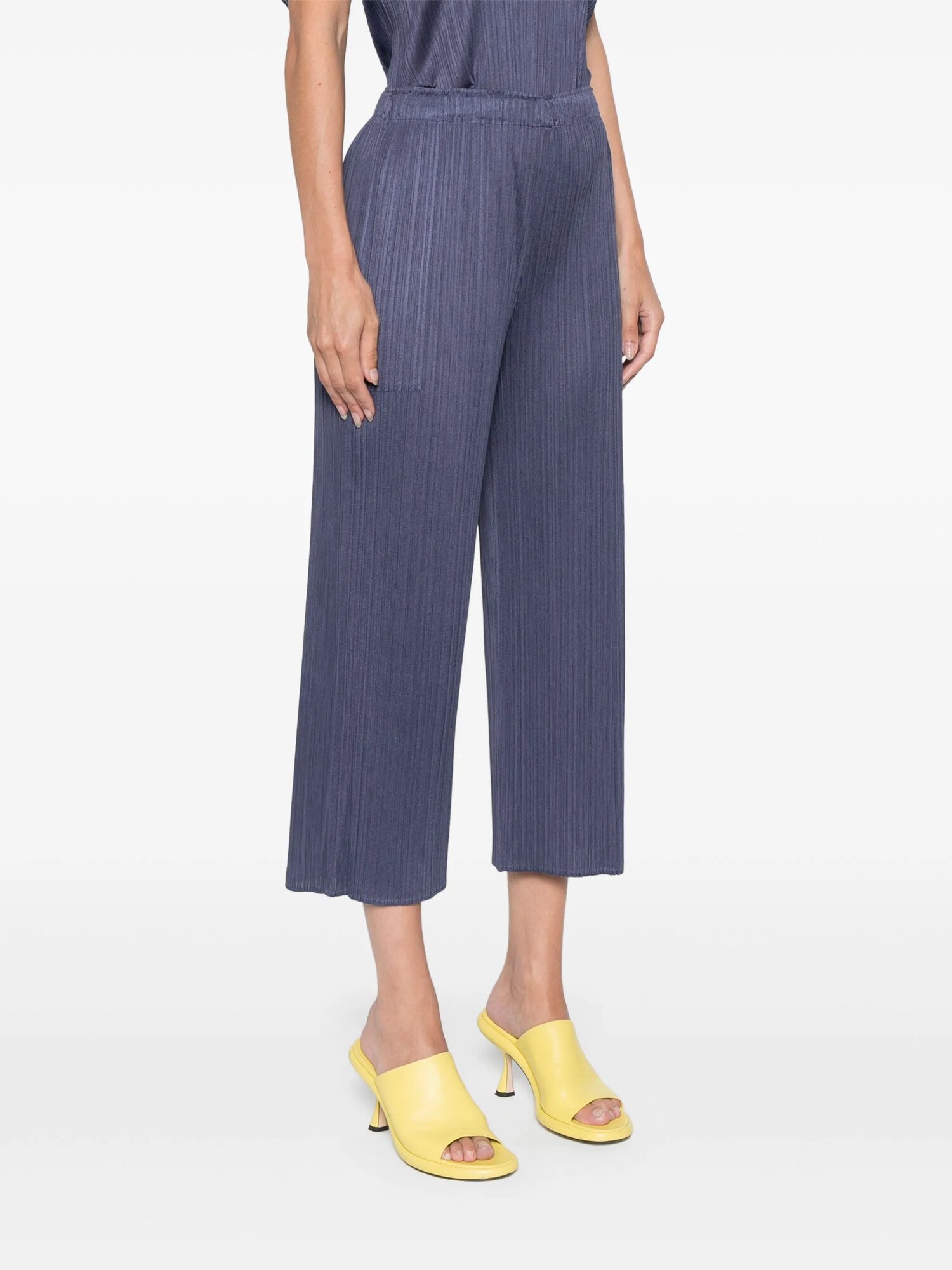 Брюки классические Pleats Please Miyake Monthly Colors: August, размер 5 NUM, синий — фото 1