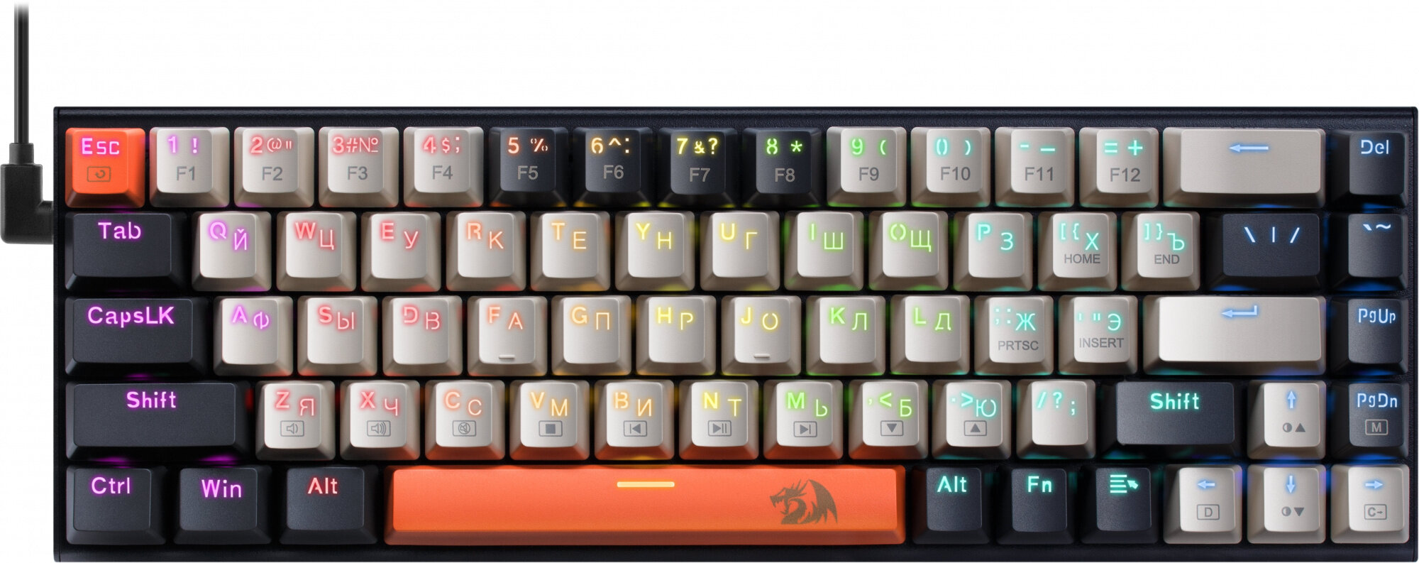 Клавиатура для компьютера (71342) Ryze Проводная, RGB