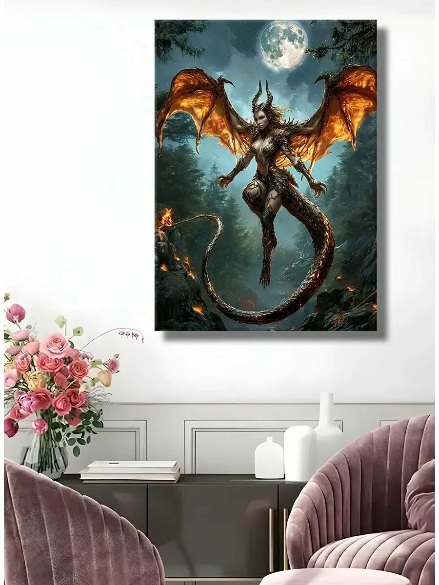 Картина "Драконья сила", модульная 30х40см 1шт.