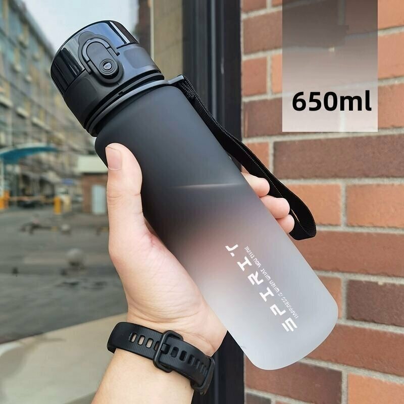 Бутылка для воды спортивная, 1000 мл, Питьевая фитнес бутылочка с сито-фильтром, замком от проливания, розово-бирюзовый