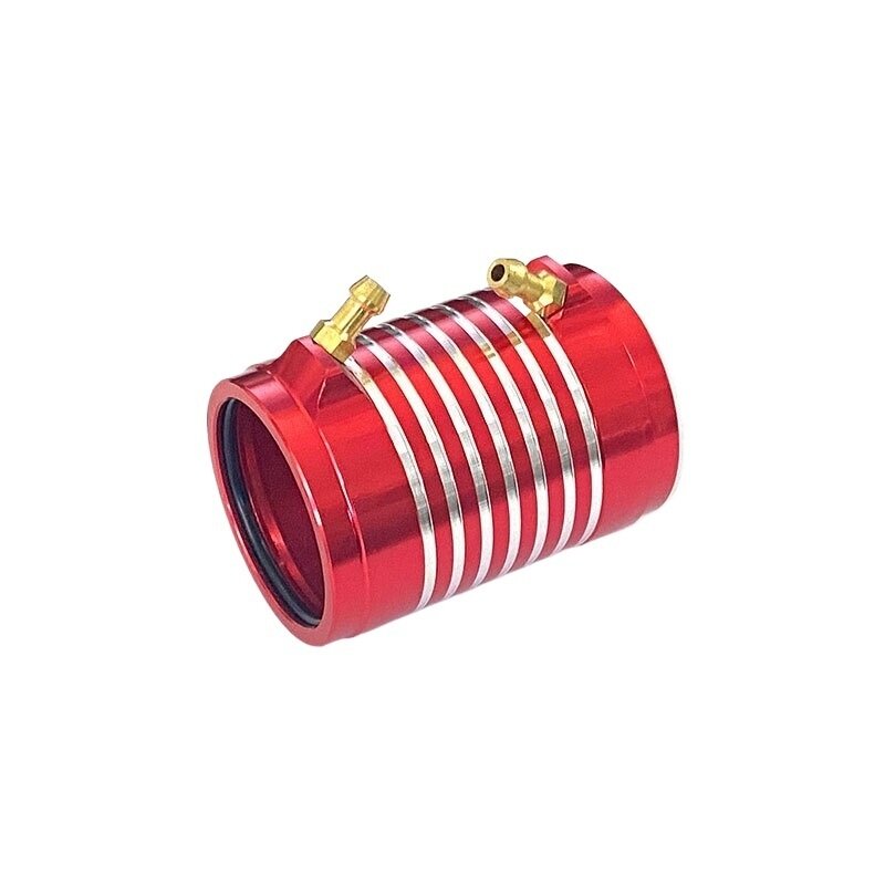 Охлаждающий кожух для бесщеточного двигателя с радиатором, доступно несколько стилей (серебристый, черный, с красной полосой, с черной полосой)