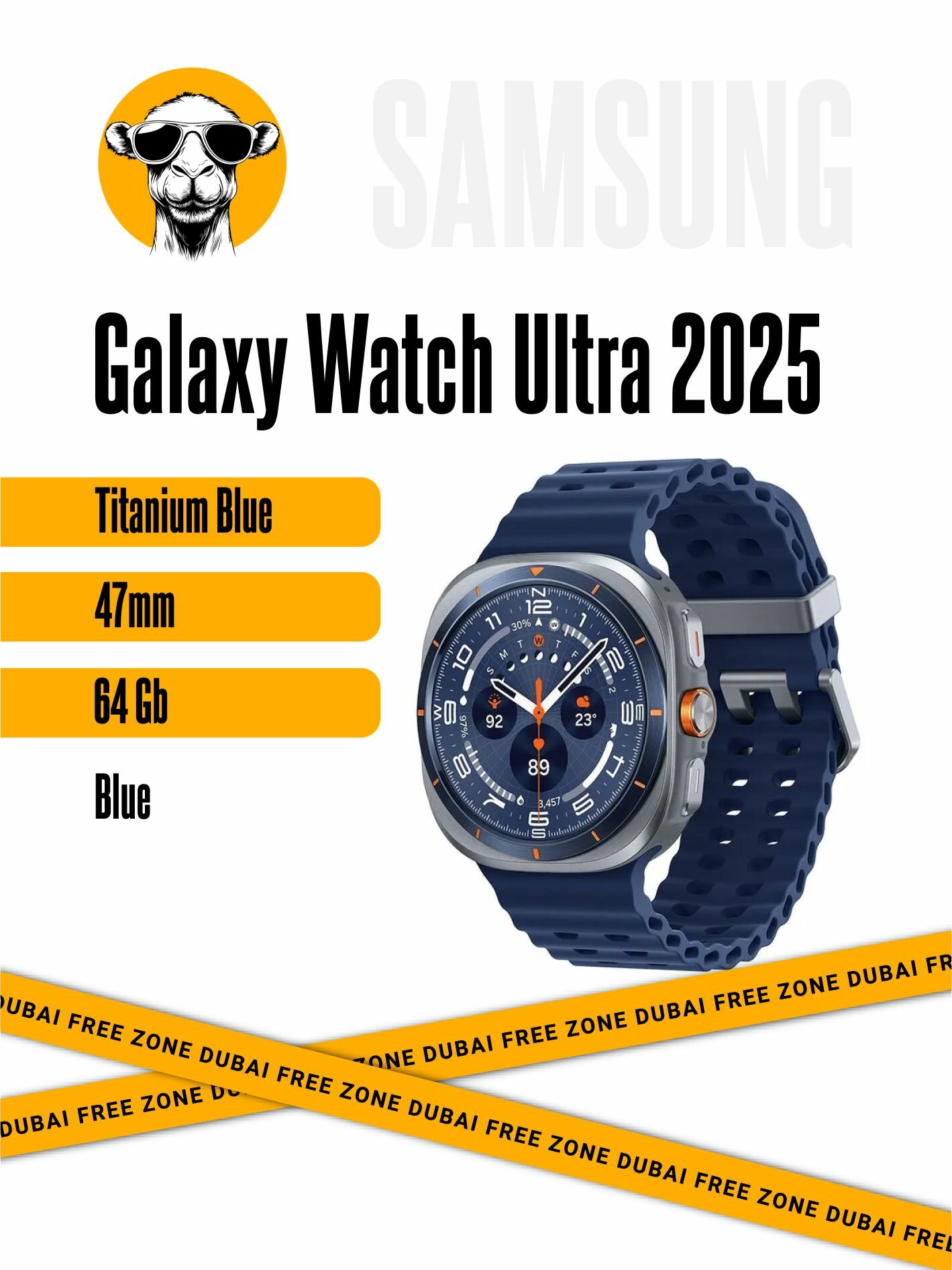 Смарт-часы Galaxy Watch Ultra 2025 Titanium Blue