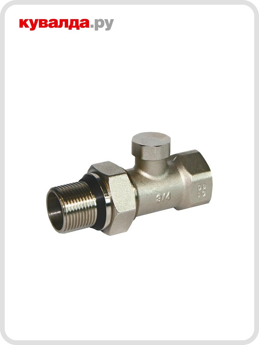 Вентиль на обратную подводку прямой ROYAL THERMO 3/4" RTO 50.008