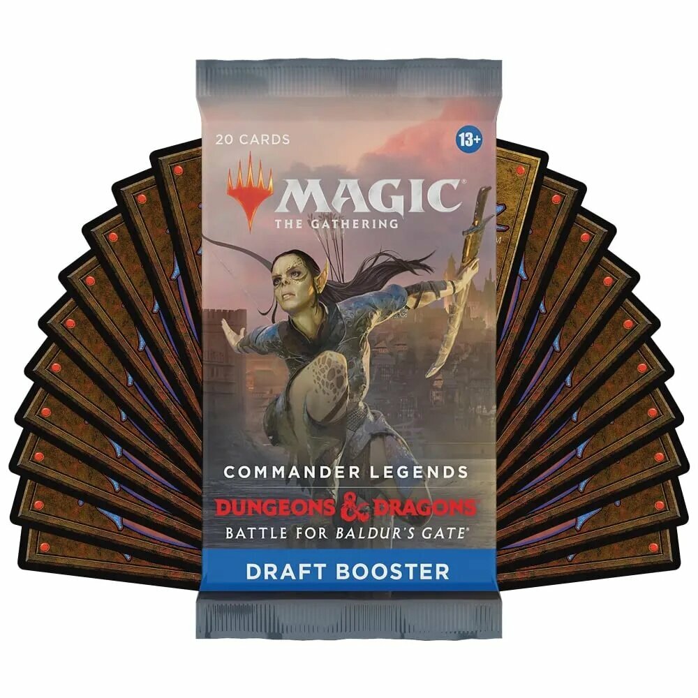 Magic: The Gathering Commander Legends: Battle for Baldur s Gate Draft Booster Box 24 Packs (480 Magic Cards) (Английский)