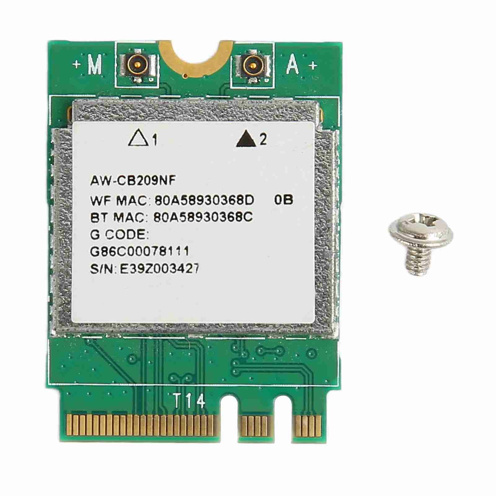 Двухдиапазонная Wi-Fi карта 2,4 ГГц 5 ГГц 433 Мбит/с M.2 NGFF Беспроводная сетевая карта для ноутбуков домашнего офиса