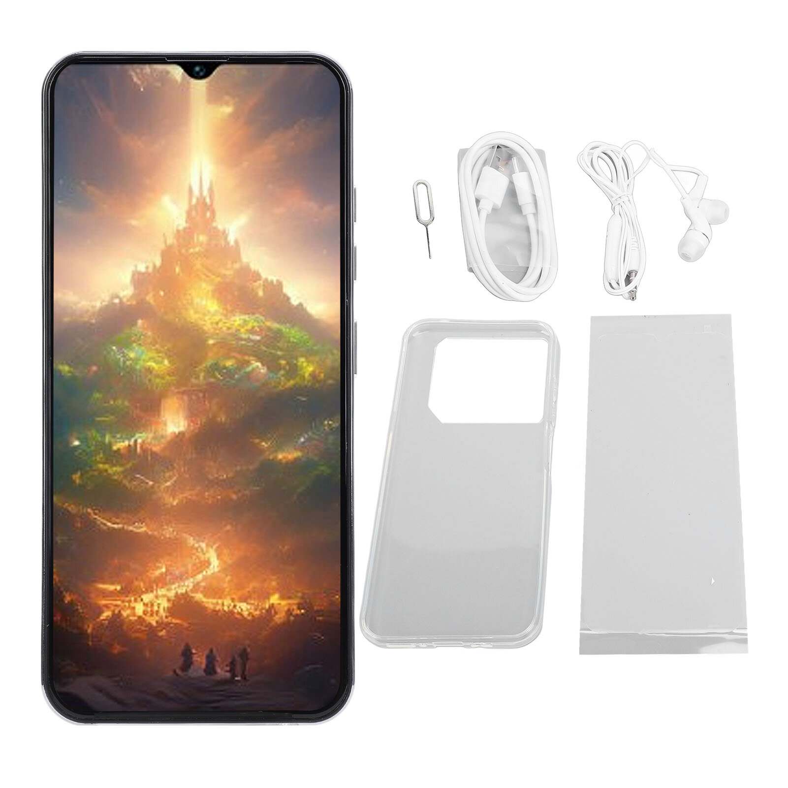 3G смартфон разблокированный 6.6 дюймов Incell HD экран, 4GB ОЗУ, 64GB ПЗУ, 8MP фронтальная, 13MP ос