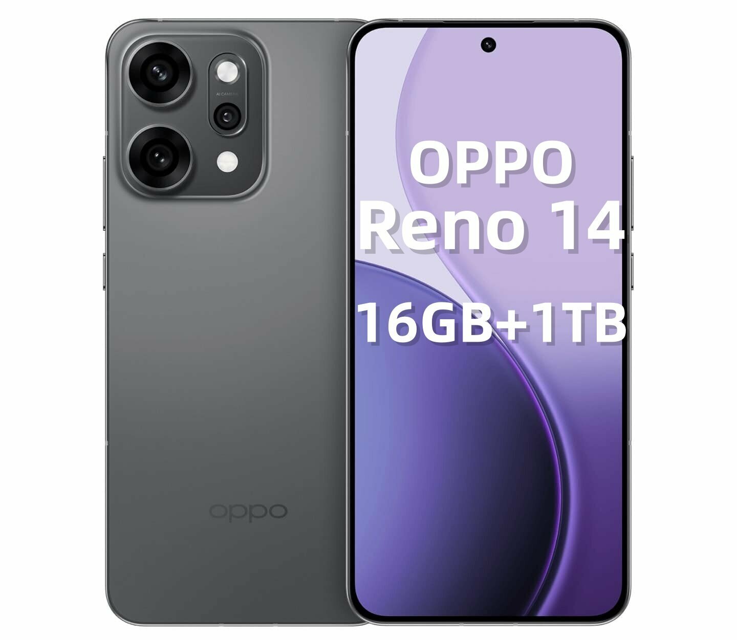 Смартфон OPPO Reno14 5G, 6200 мАч, 16 ГБ+1TБ, черное, (CN) Русский
