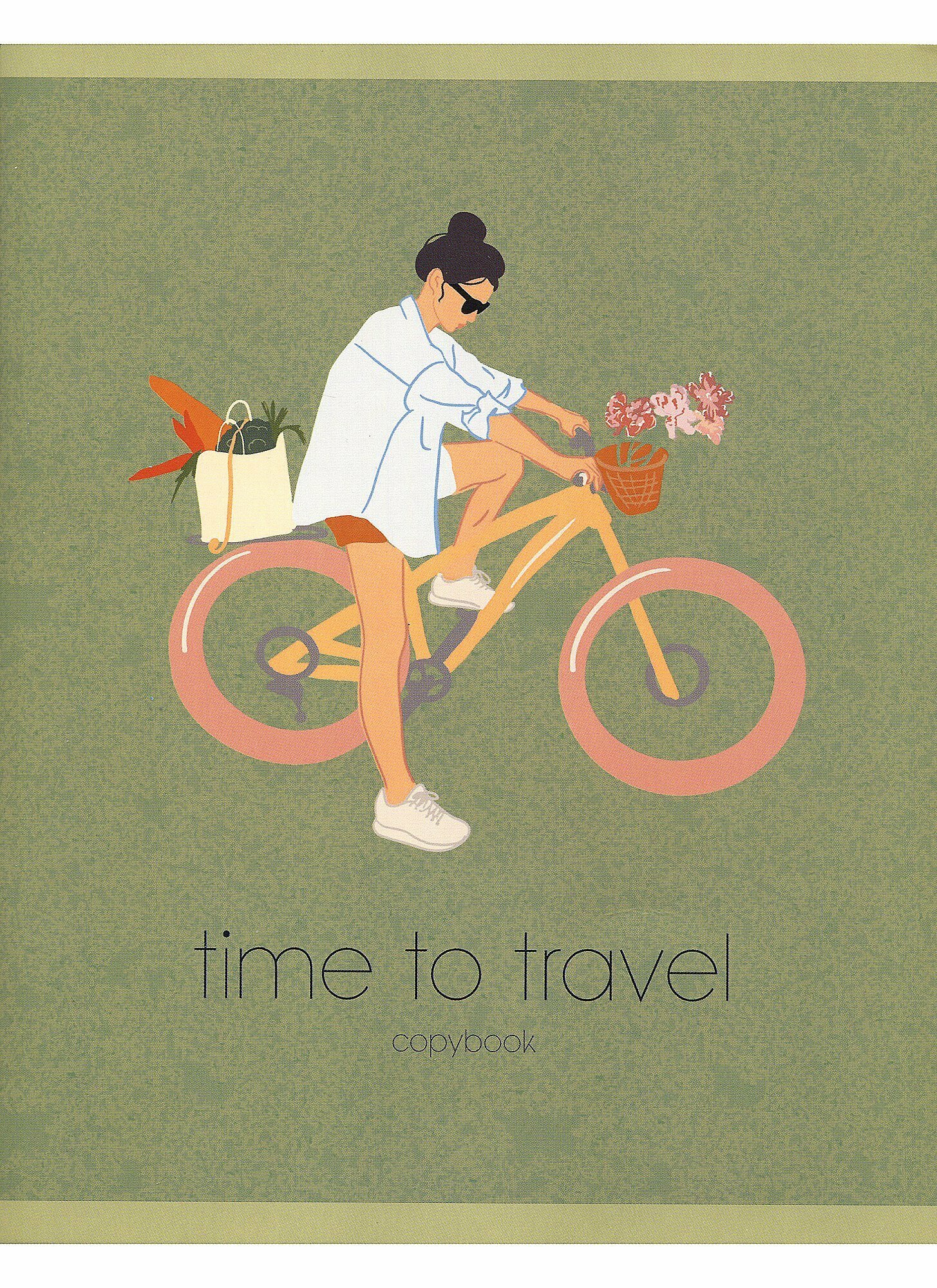 Тетрадь общая «Time to travel!», 80 листов в клетку, А5, в ассортименте - Listoff