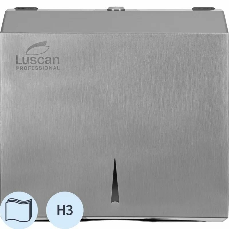 Диспенсер для полотенец листовых Luscan Professional V-сложения металлический