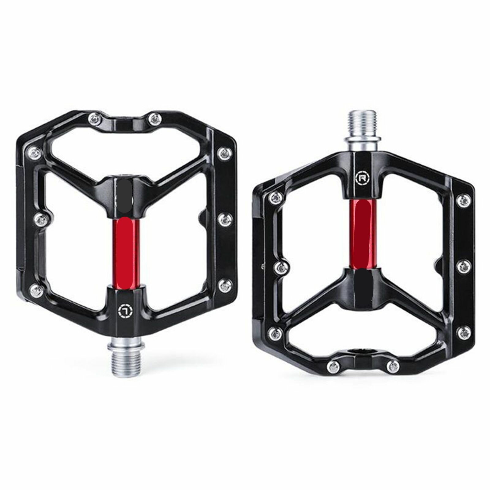 Педали плоские красные