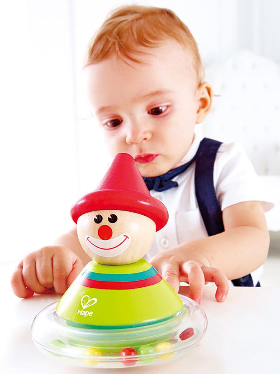 Игрушка для малышей неваляшка Hape Клоун Роли-Поли Ральф E0015_HP