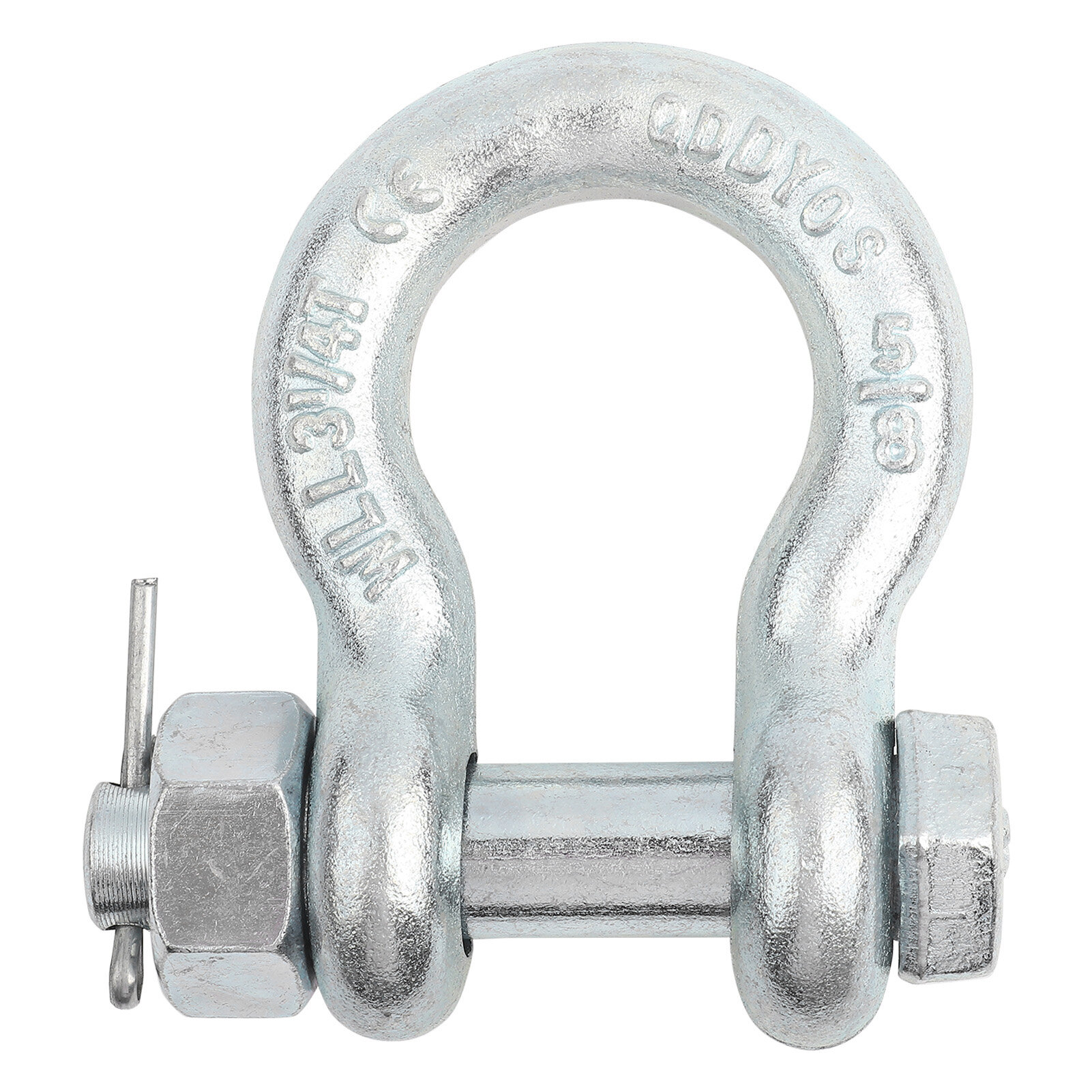 Скоба якорная сверхпрочная из легированной стали, дугообразного типа, с гайкой, детали для судоподъемных машин, 1 шт, 3,25 т