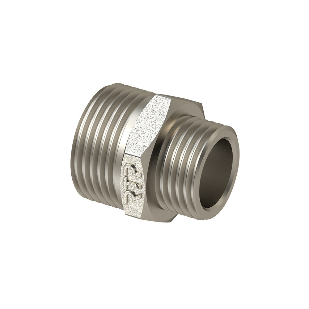 Ниппель (бочонок) переходной 1.1/4"х1/2", с наружной резьбой, РТП | 25110