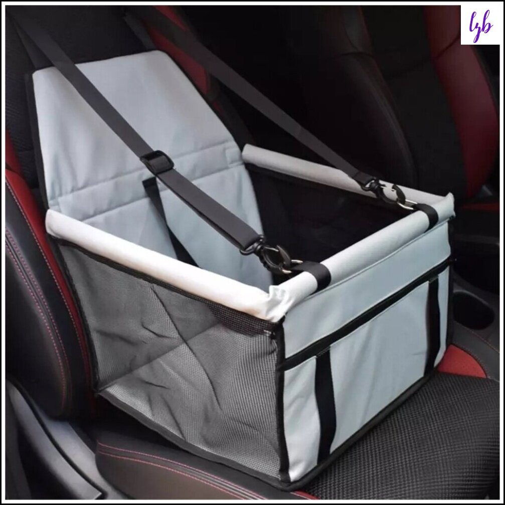Складной автогамак BoomBoomShop бестселлер для питомцев серый