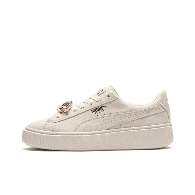 Кроссовки PUMA Suede, размер EU 39 стопа (25CM), бежевый — фото 1