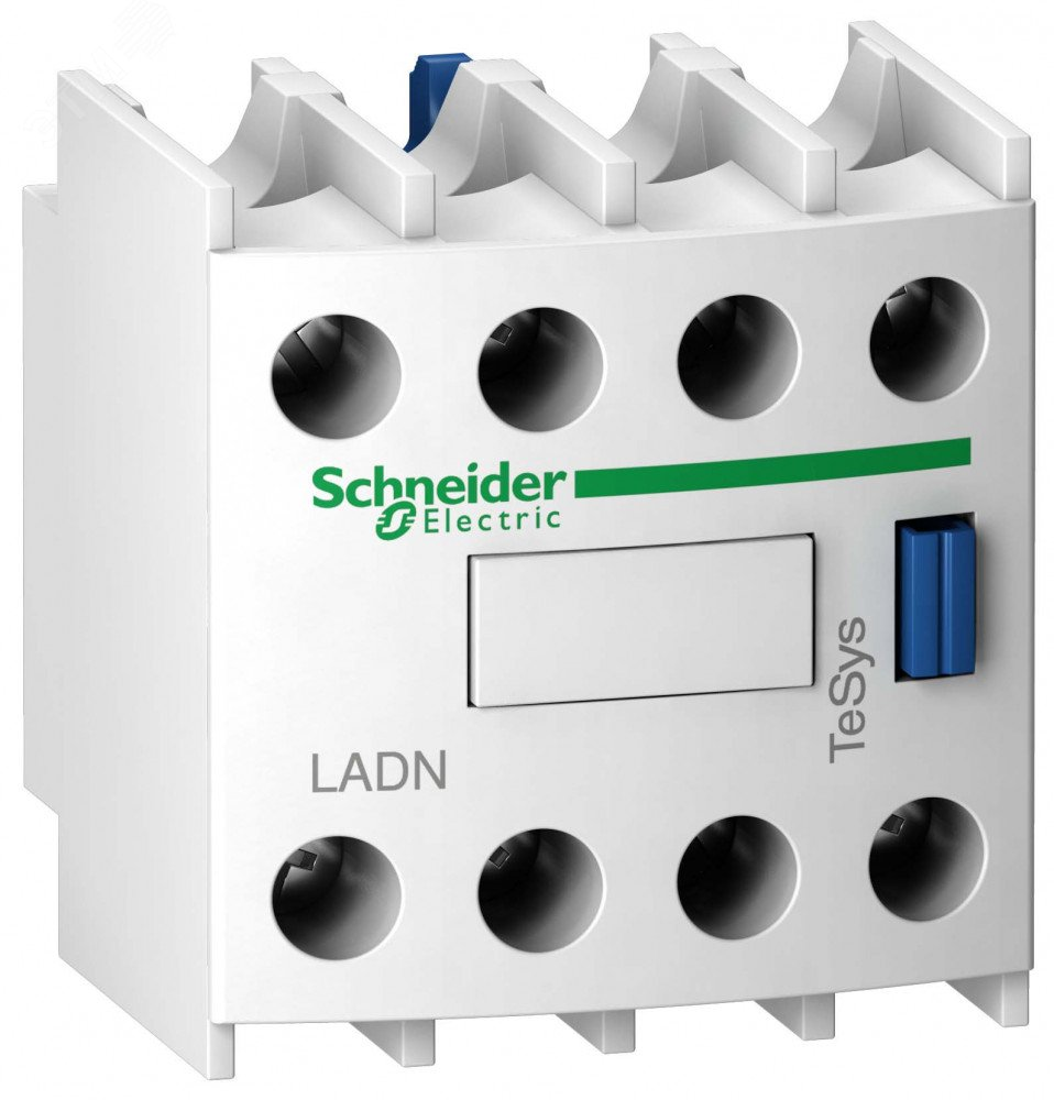 LADN22 Контакт дополнительный фронтальный 2НО+2НЗ для контакторов cерии D Schneider Electric