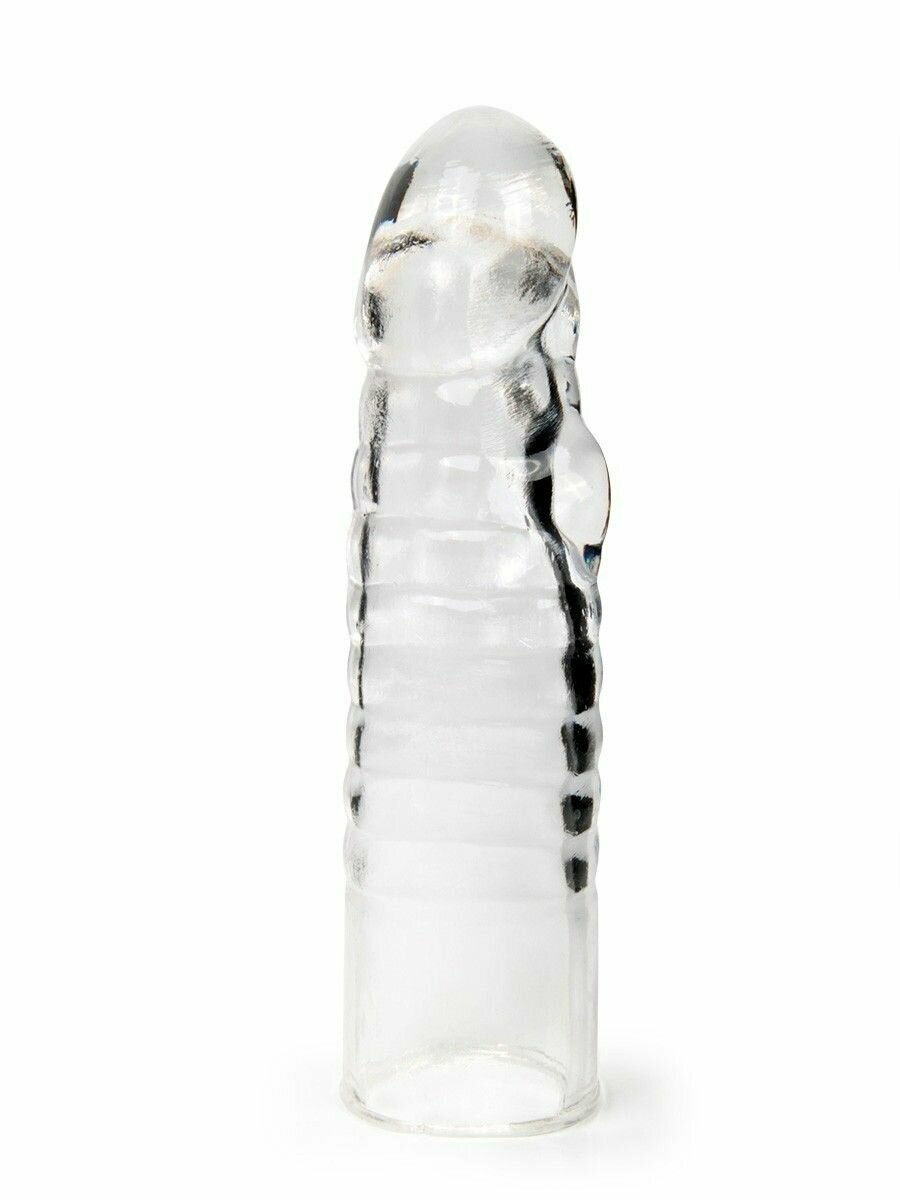 Прозрачная закрытая насадка на член - 15 см. Производитель - Sex Expert.