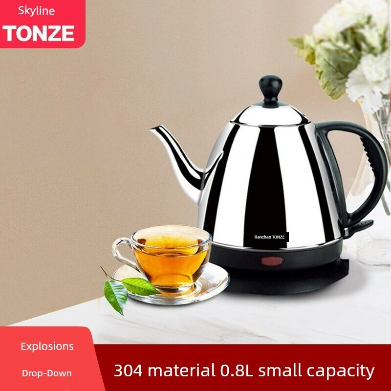 Электрический чайник Tonze/Tianji ZDH-215F 208D из пластика и нержавеющей стали 304, удобный и быстрый в нагревании