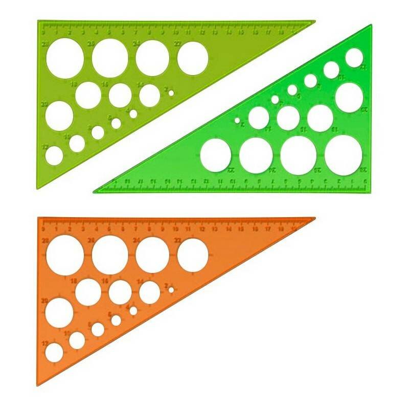 Треугольник Neon Cristal (19 см, 30 градусов, пластик) Стамм 27494