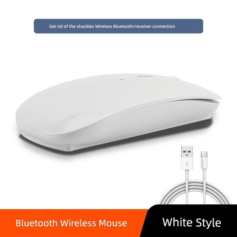 Беспроводная Bluetooth-мышь для ноутбуков Apple MacBook Air/Pro, перезаряжаемая и бесшумная Официальная стандартная