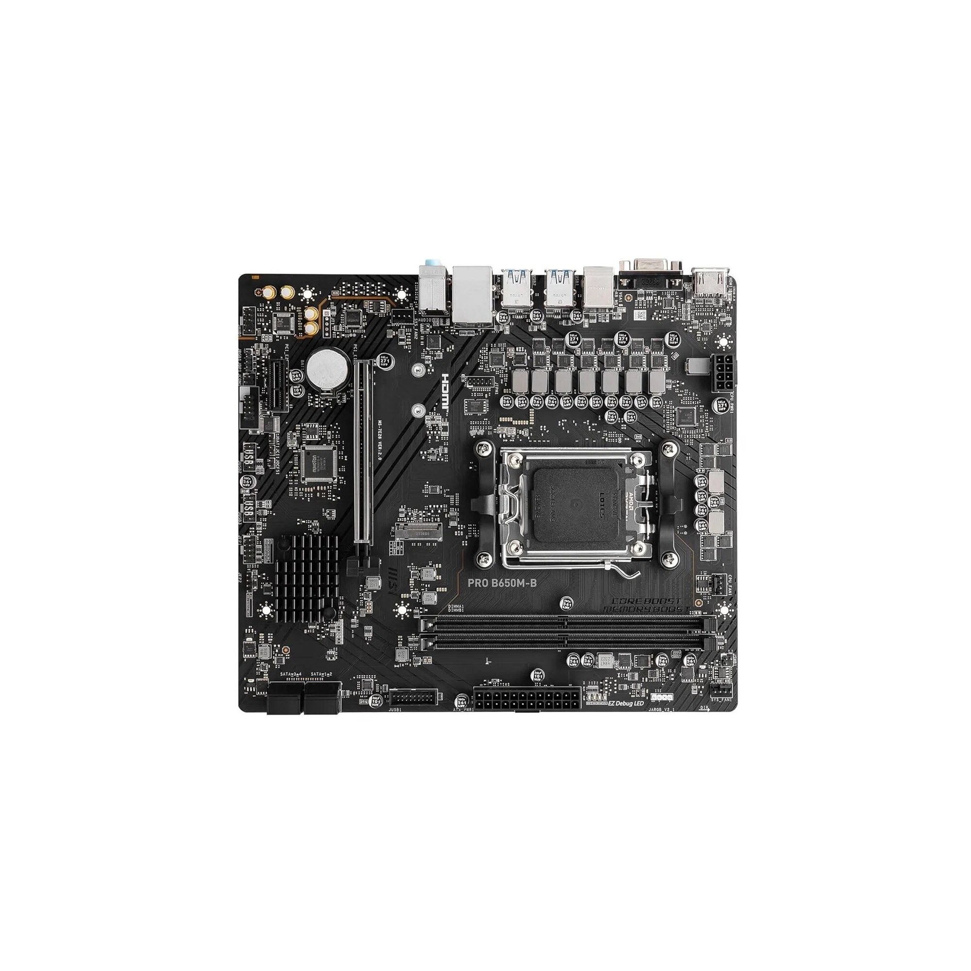 Материнская плата MSI PRO B650M-B, SocketAM5, AMD B650, mATX