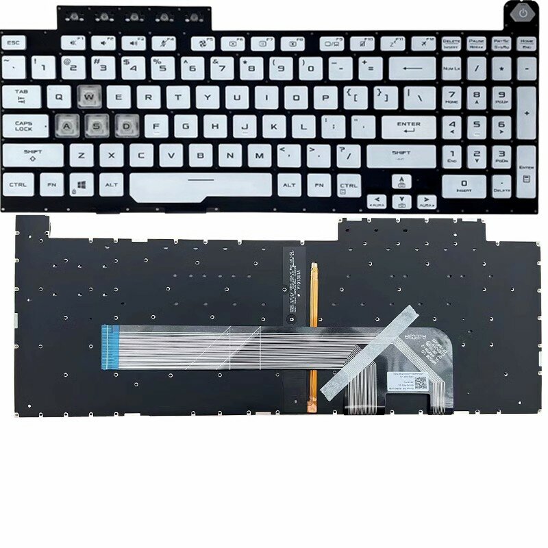 Белая замена отдельной клавиатуры для ASUS FA506 FX506 FA506U с подсветкой, новая, официальная комплектация
