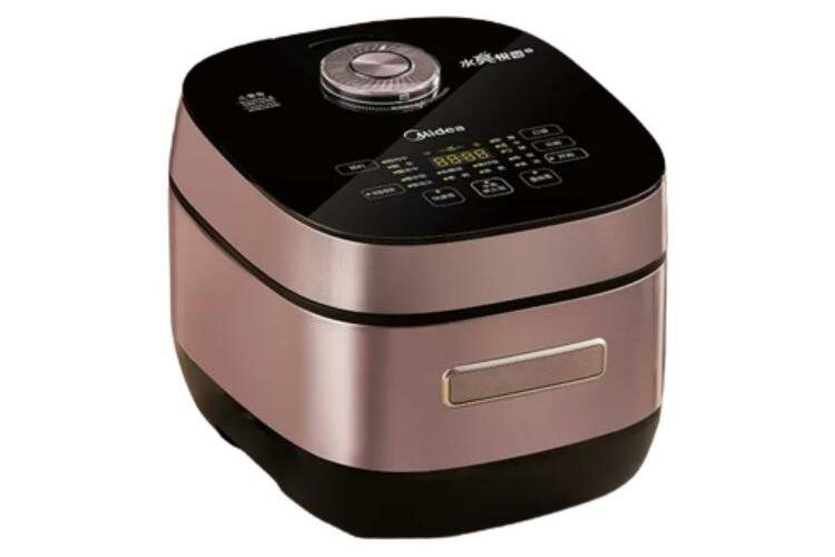 Рисоварка Midea, фиолетовая, до 1.8 кг, автоматический режим, легкая очистка