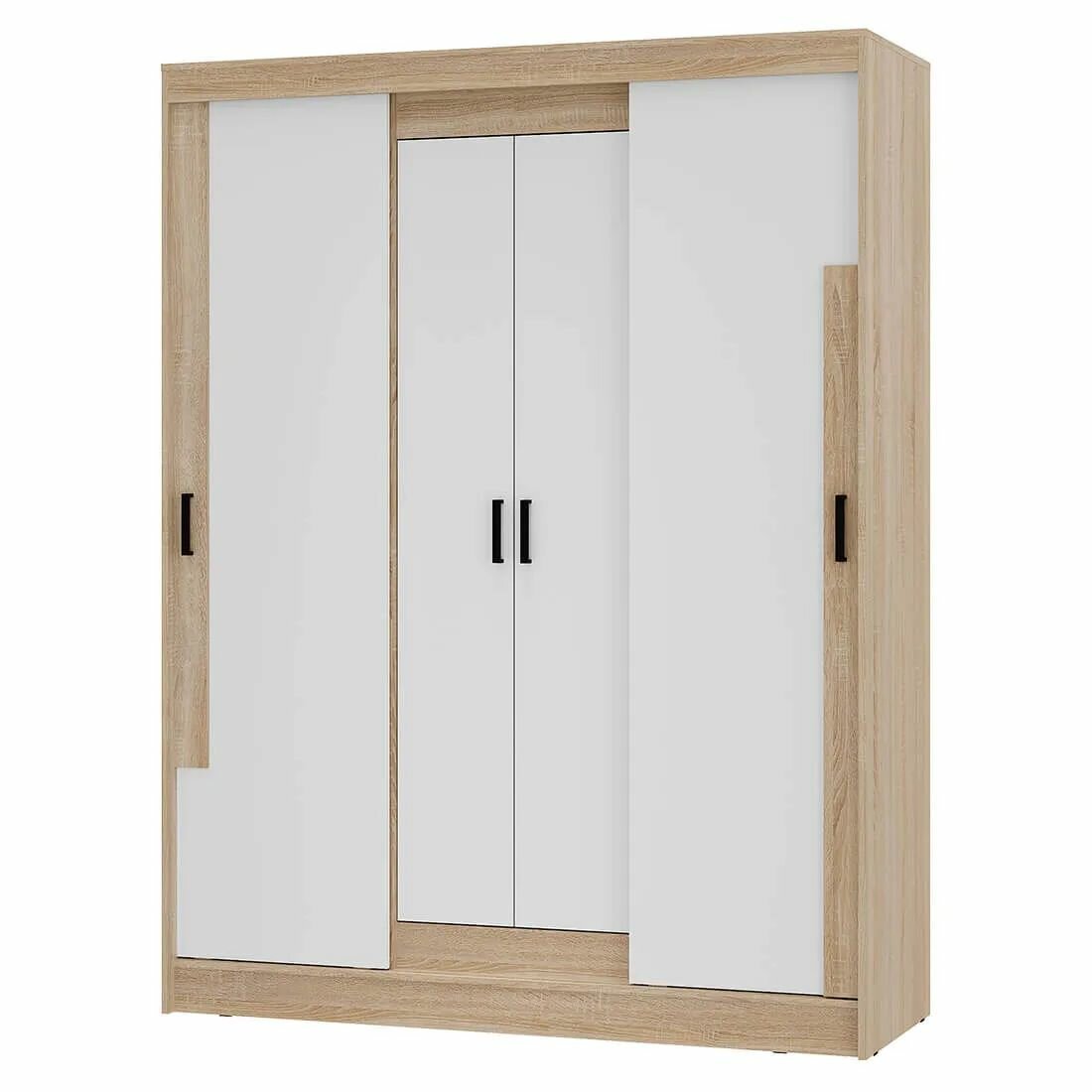 Шкаф-купе "Смарт" ШКК-06 Дуб сонома/белый (BTS)