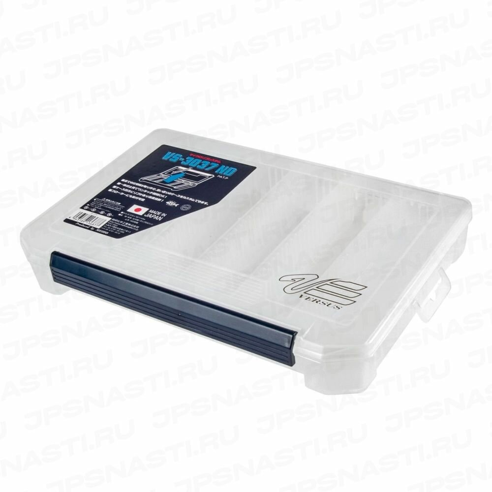 Коробка для приманок Meiho Versus VS-3037ND, 275х187х43 мм, прозрачный