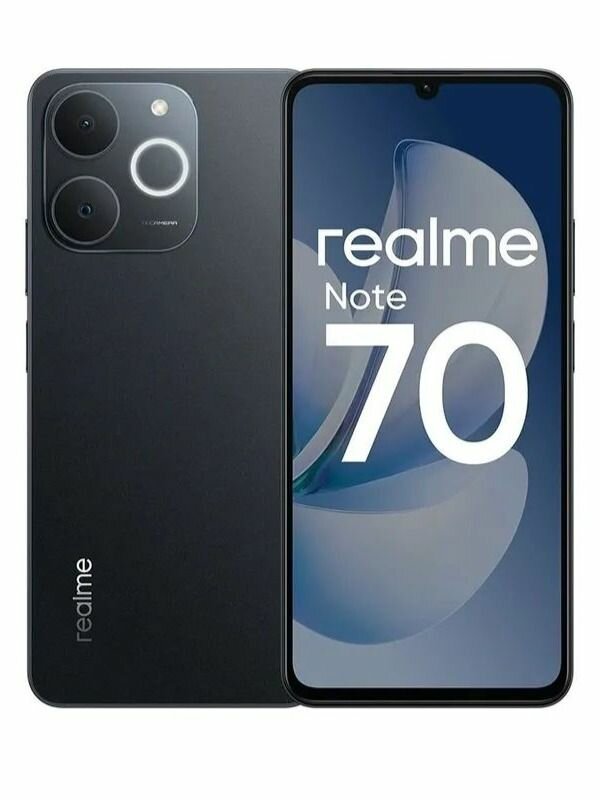 Смартфон REALME Note 70 6/128Gb, черный / Black / 6.74 nfc 90гц