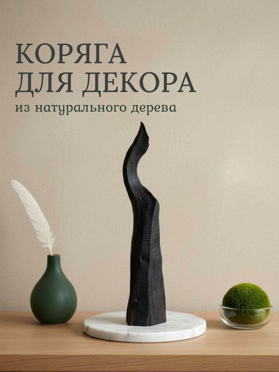 Коряга для интерьера из натурального дерева 530х55-120х85мм 1шт