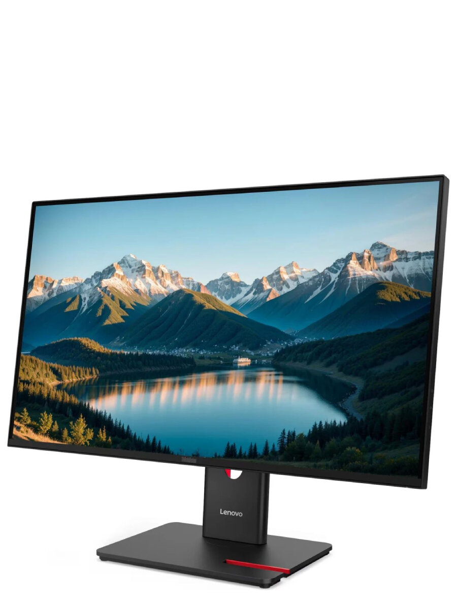 Монитор 27" Lenovo ThinkVision T27q-40 IPS 2560x1440, 120 Гц, 4 мс, 16:9, 350 кд/м², HDMI 2.1, DP 1.4, USB-C (15 Вт), 3.5 Jack, USB Hub (3x USB 3.0), черный