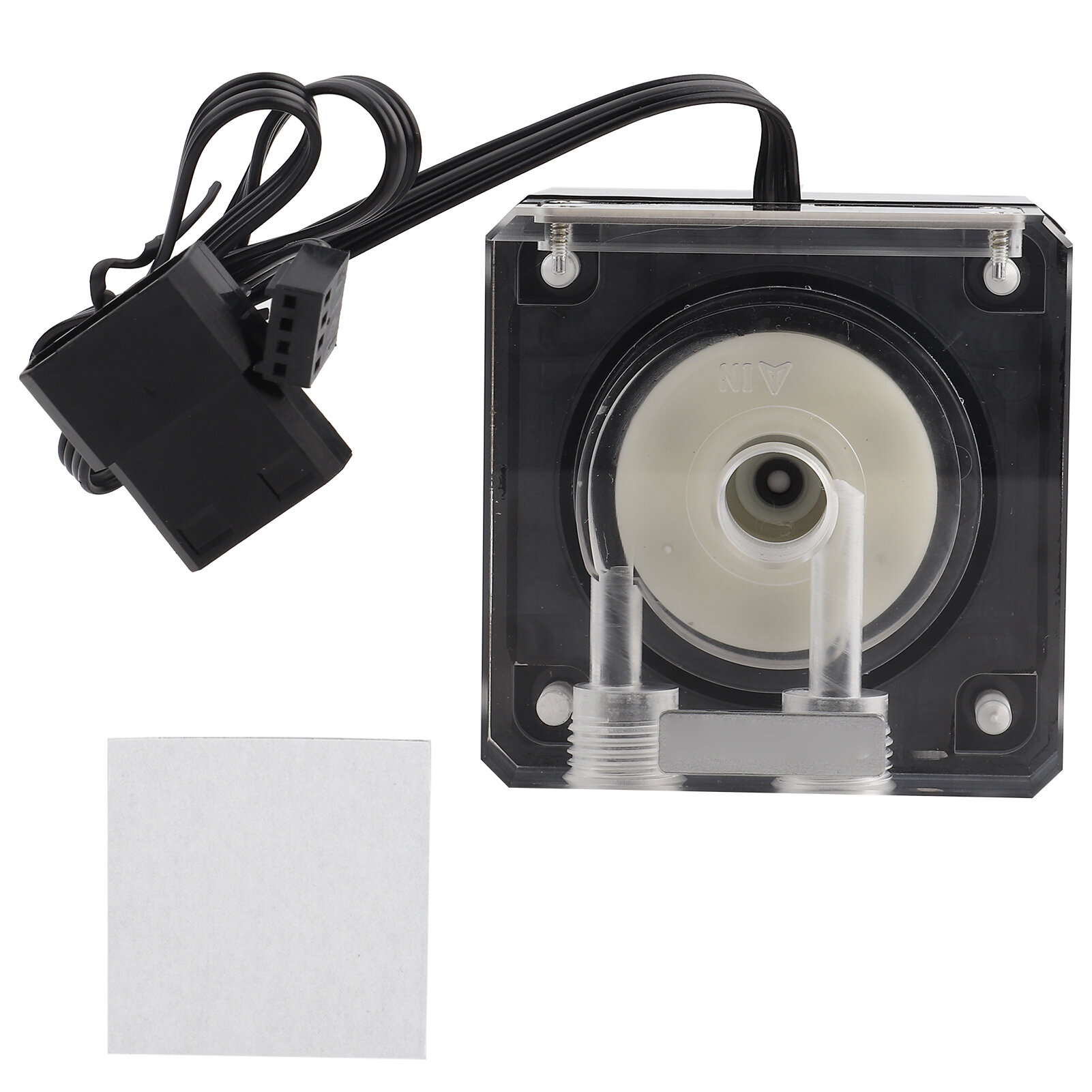 PC Water Pump, Acrylic Material Long Service Life Cooling Pump Beautiful Appearance Sturdy Reliability for Support PWM Intelligent Control Speed