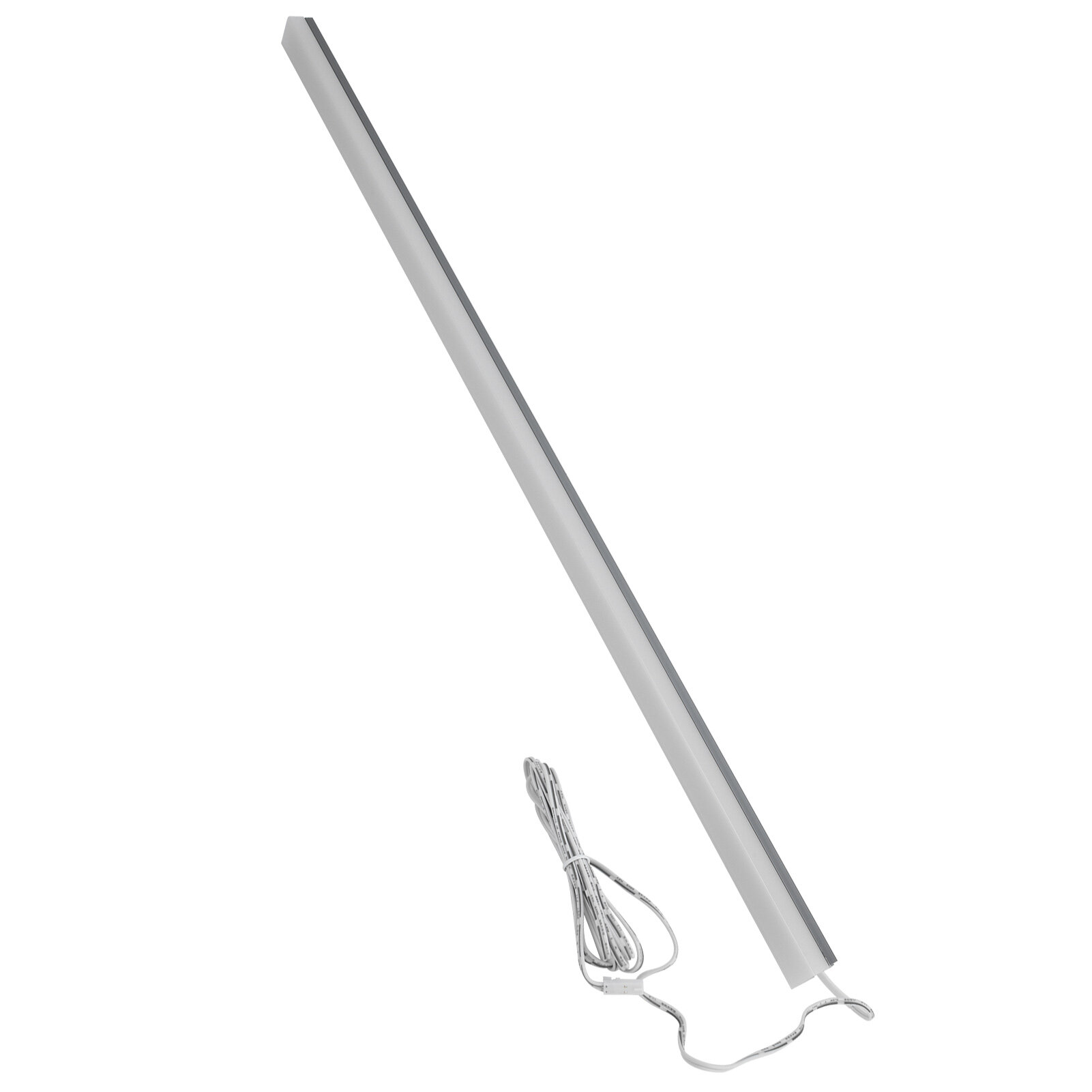 Светодиодная лампа под шкафом, длинная полоса, 18 мм, деревянный ламинат, теплый свет для книжного шкафа, шкафа, 12 В постоянного тока