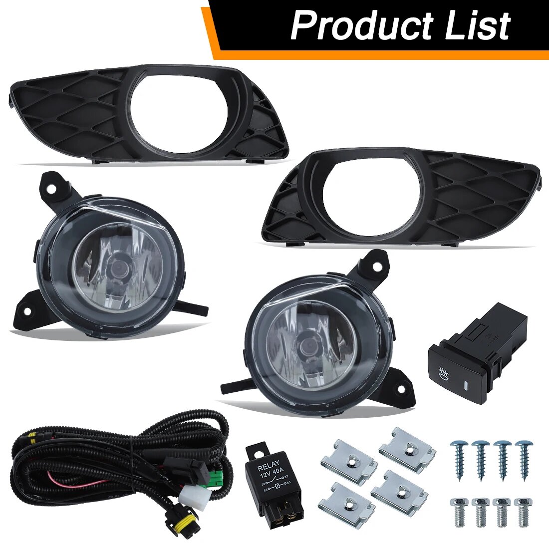 Противотуманные фары переднего бампера для Toyota Yaris 2003 2004 2005 2006, светодиодные противотуманные фары DRL дневного света, светодиодные дневные ходовые огни, автомобильные аксессуары Halogen