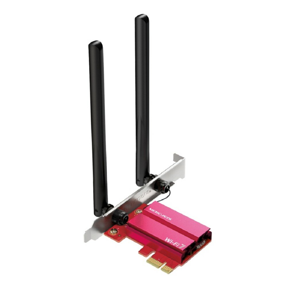 Сетевой Wi-Fi-7-Bluetooth адаптер Mercusys MA37BE, BE6500, PCIe, Bluetooth 5.4, трехдиапазонный