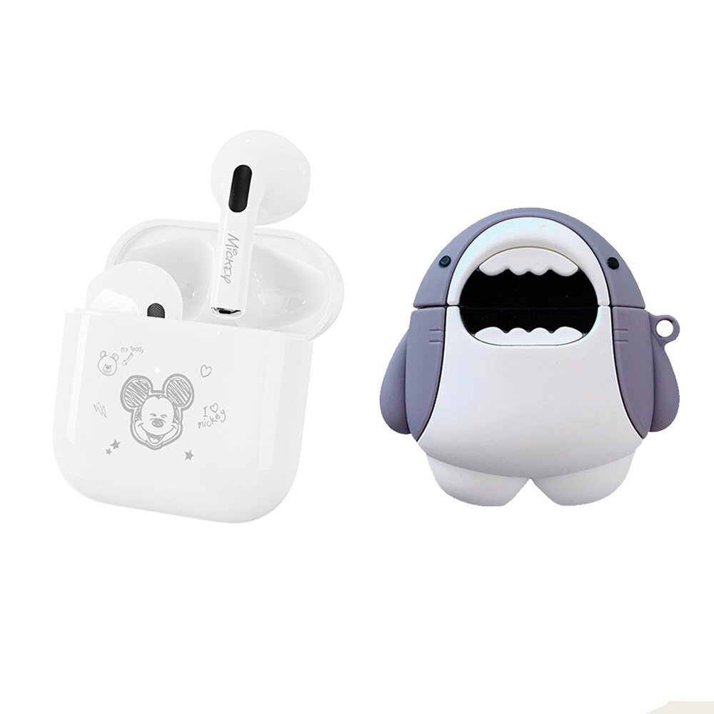 Беспроводные наушники Disney, f11 white smiley mickey shark