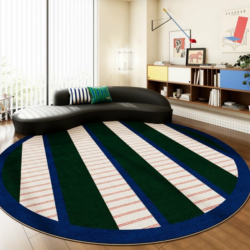 FILIGRANA Высококачественный круглый напольный коврик для дома, звукоизолирующий и противоскользящий, диаметром 40 см.