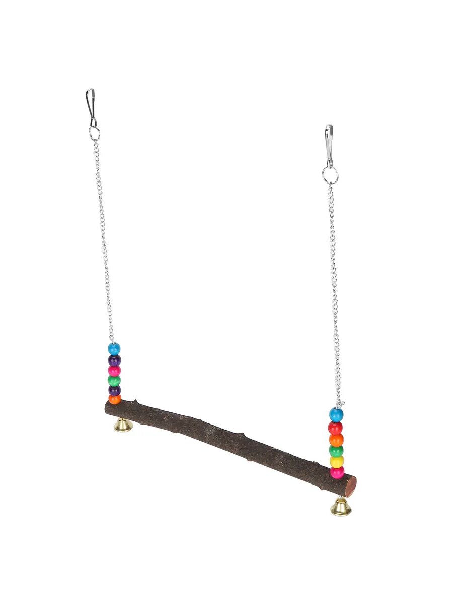 Игрушка-качели для курицы Подвесная деревянная