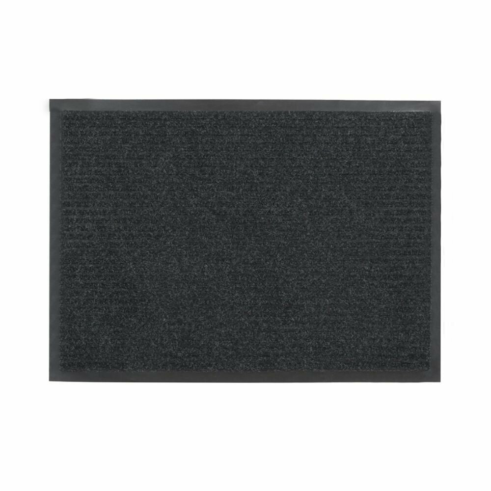 Коврик придверный SUNSTEP ребристый, влаговпитывающий, 60х90 см, черный