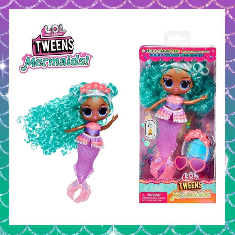 Новый LOL сюрприз кукла Twens красивая девушка русалка принцесса кукла рыбий хвост изменение цвета девушка, игрушка