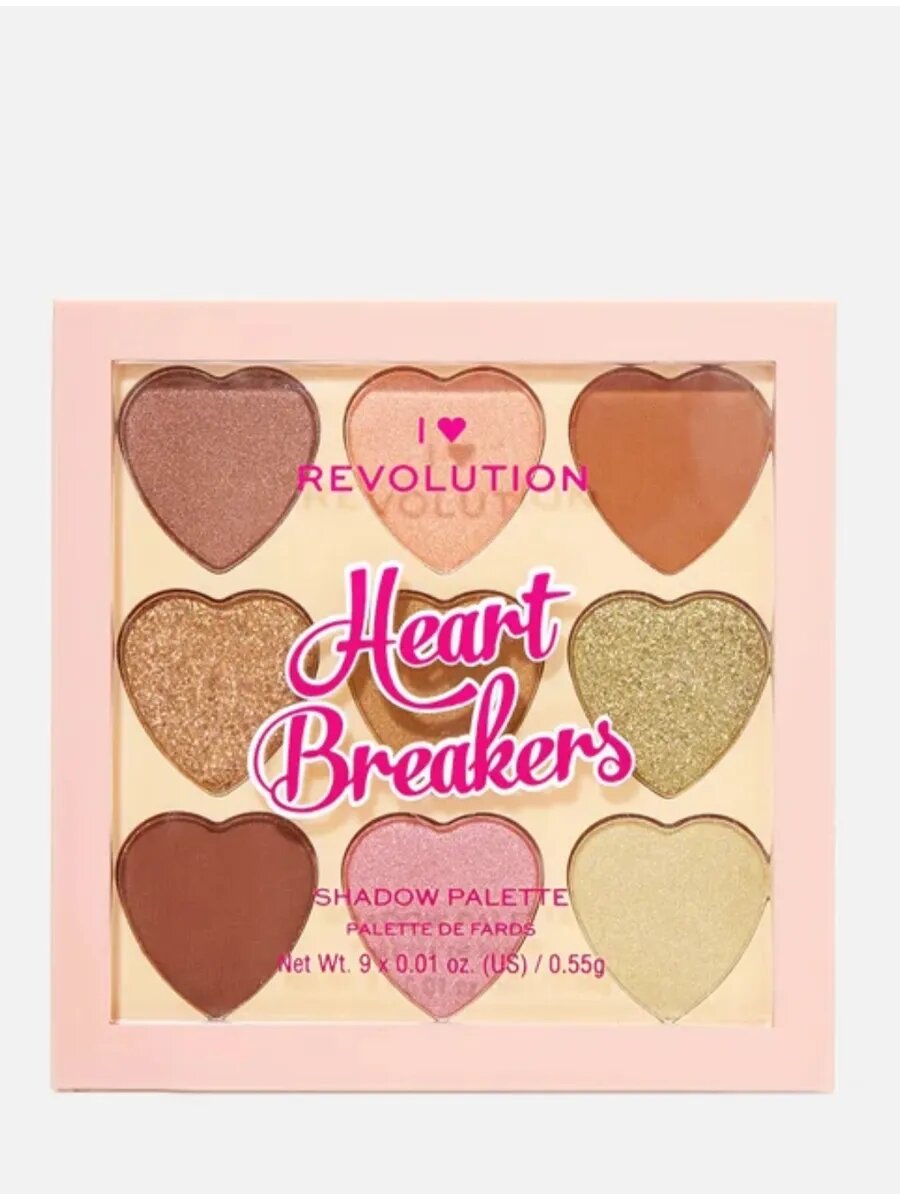 Палетка теней для глаз I HEART REVOLUTION heart breakers Majestic